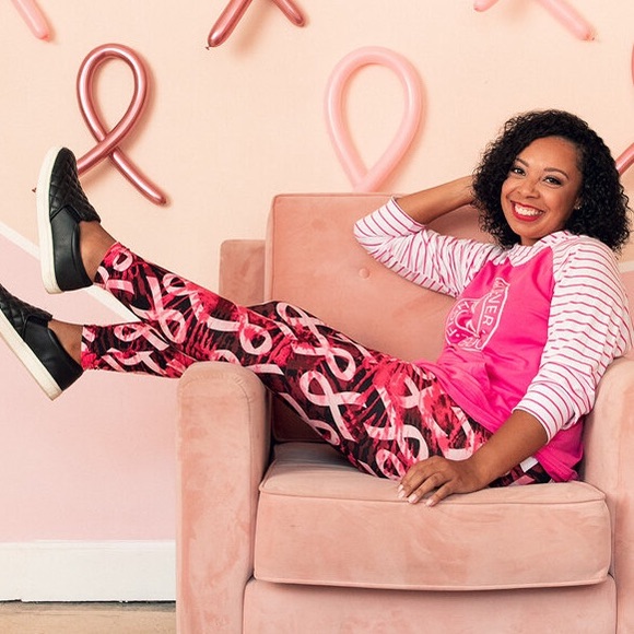 LuLaRoe | Pants & Jumpsuits | Os Breast Cancer Leggings | Poshmark